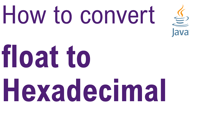 Java Convert Float To Hexadecimal String
