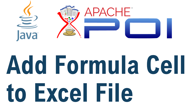 Java Create Formula Excel Cells Using Apache POI