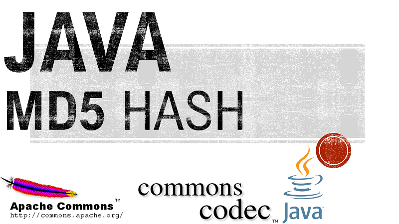 Java MD5 Hash Using Apache Commons Codec