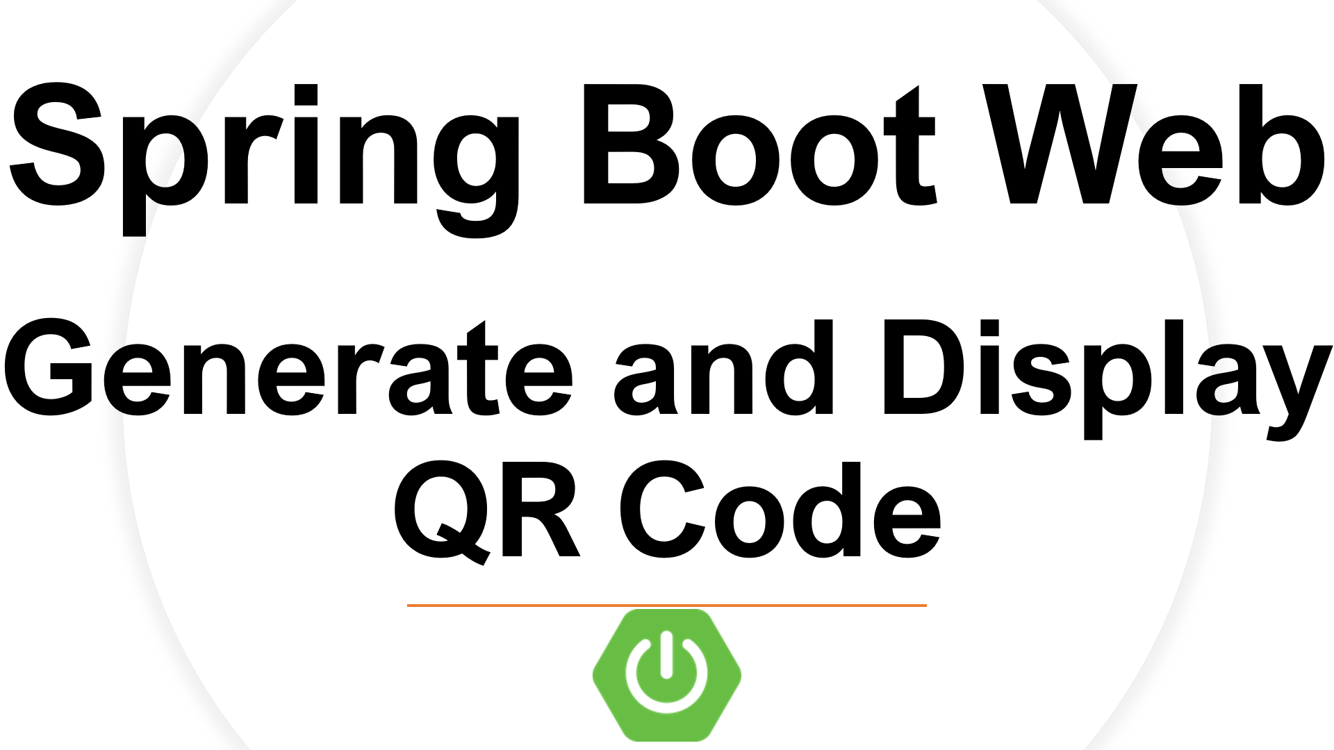 Spring Boot Web Generate And Display QR Code